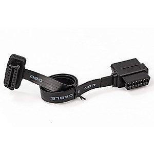 YPP OBD II OBD2 Pass-Through J1962M/F to J1962F Ribbon Splitter Cable 1 Male to 2 Female 2ft