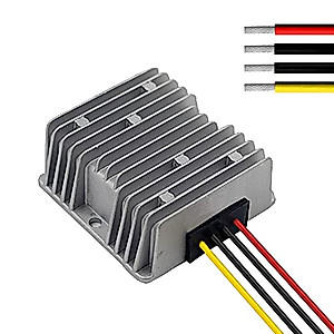 Car DC 12V 4A Voltage Stabilizer Surge Protector Power Supply Regulator for Auto Truck Vehicle Boat Solar System etc.(DC10-36V Input, DC12V Output)