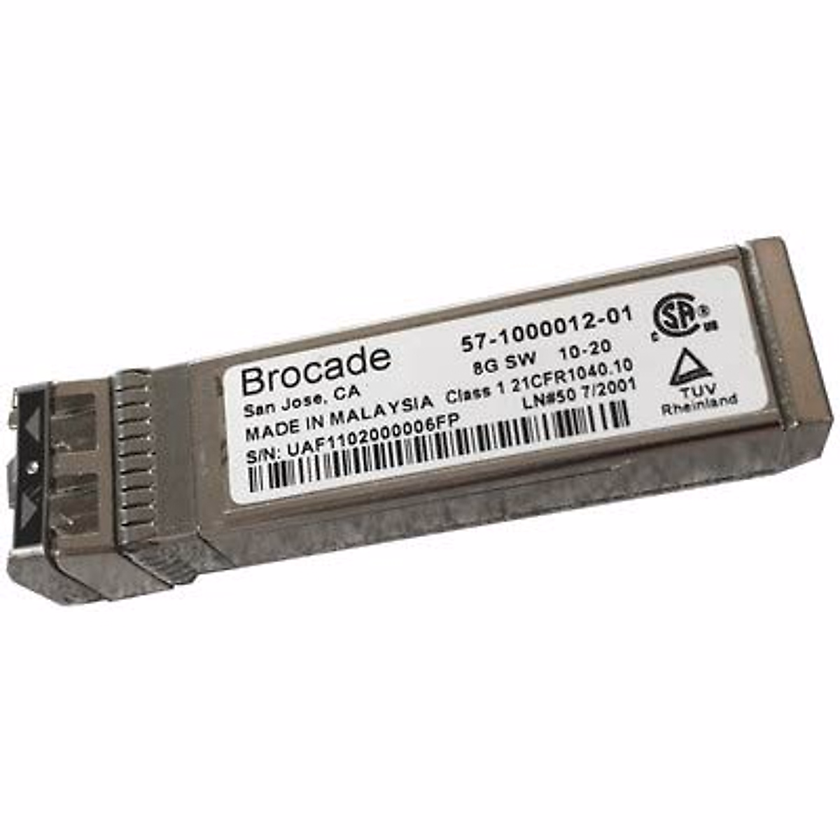 BROCADE SW SFP 57-1000012-01 8G Gbps Fiber OpticTransceiver 8Gb - Quantity Avail