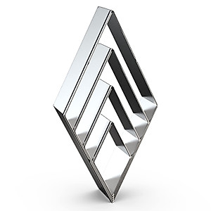 Rhombus Diamond Cookie Cutter Set Assorted Sizes Large Small Mini - 5 Inch, 4 Inch, 3 Inch, 2 Inch - 4 Piece - Stainelss Steel