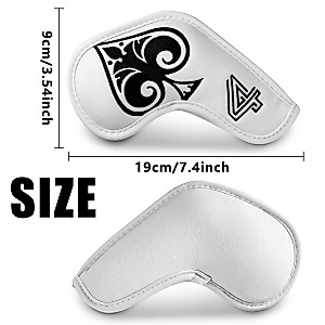 Golf Iron Cover Golf Club, iron Club Head Covers Headcovers fits for Ping, Taylormade Mizuno, Golf Iron Accessories for Men/Women
