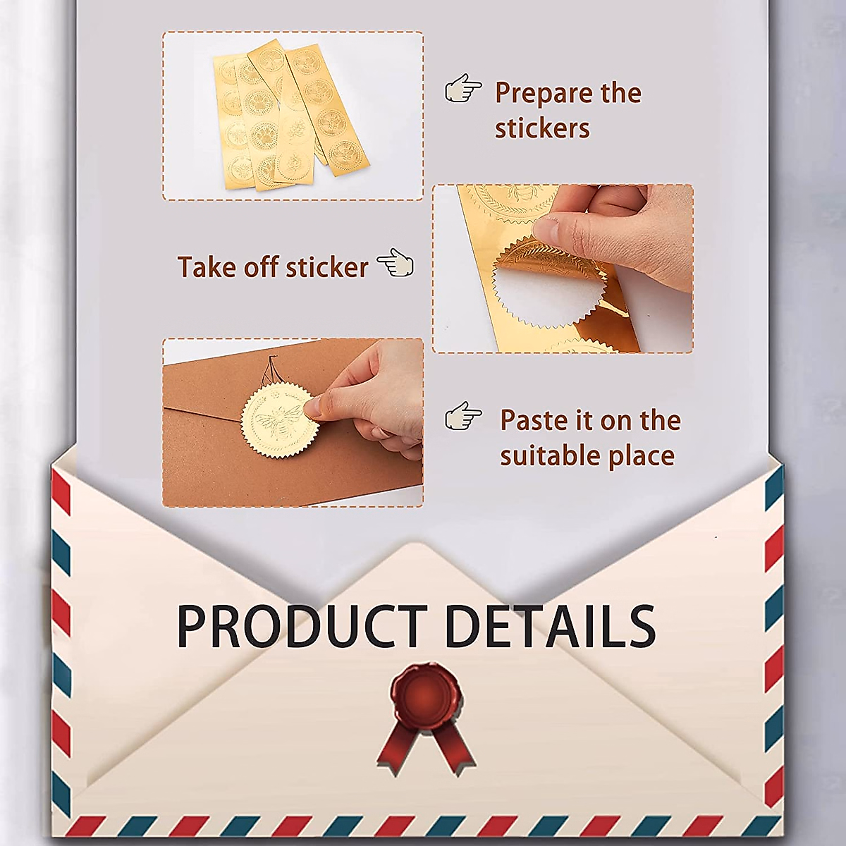 CRASPIRE 2" Embossed Certificate Seals You Make a Difference Self Adhesive Embossed Seals Gold Stickers 100pcs Medal Decoration Labels for Envelopes Diplomas Certificates Awards Graduation