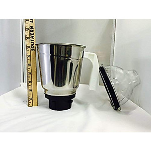 Preethi 1.5L Stainless Steel Large Jar, 1.5 LTR, Silver