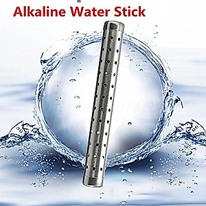 Alkaline pH Water Filter Stick Small Portable Hydrogen Mineral Purifier Tourmaline, Germanium, Maifanshi Stones – Naturally Increases pH Levels & Decreases ORP