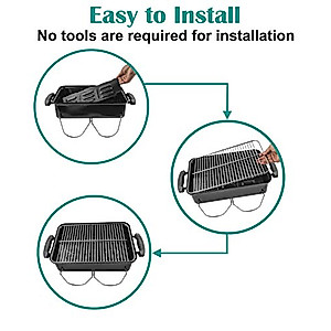 EasiBBQ Stainless Steel Flavorizer Bar for Weber 1141001 Go-Anywhere Gas Grill, Replacement for Weber 9201