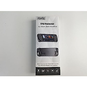 HEYSTOP Steam Deck Case Clear, Protective Case for Steam Deck, Compatible with Steam Deck 2022, TPU Soft Cover Protector with Full Protection, Shock-Absorption, Anti-Slip & Scratch Design