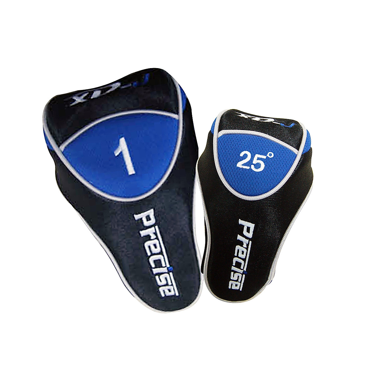 Remarkable Right Handed Junior Golf Club Set for Age 9 to 12 ( Height 4'4" to 5' ) Set Includes: Driver (15" ), Hybrid Wood (25*), #7, #9 Iron, Putter, Bonus Stand Bag & 2 Headcovers