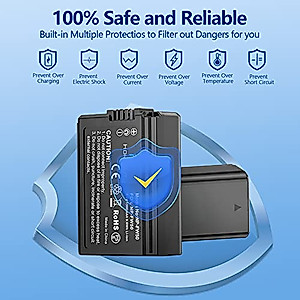 Artman 3-Pack NP-FW50 Battery and Upgraded 3-Slot LCD Charger Compatible with Sony ZV-E10, Alpha A6000 A6300 A6400 A6500 A5000 A5100 A7 A7II A7R A7RII A7S A7SII RX10 II III Camera