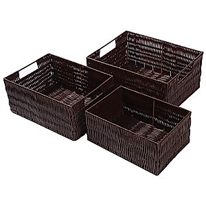 Elevon BalanceFrom Handmade Storage Baskets Organizer Bins, Set of 3
