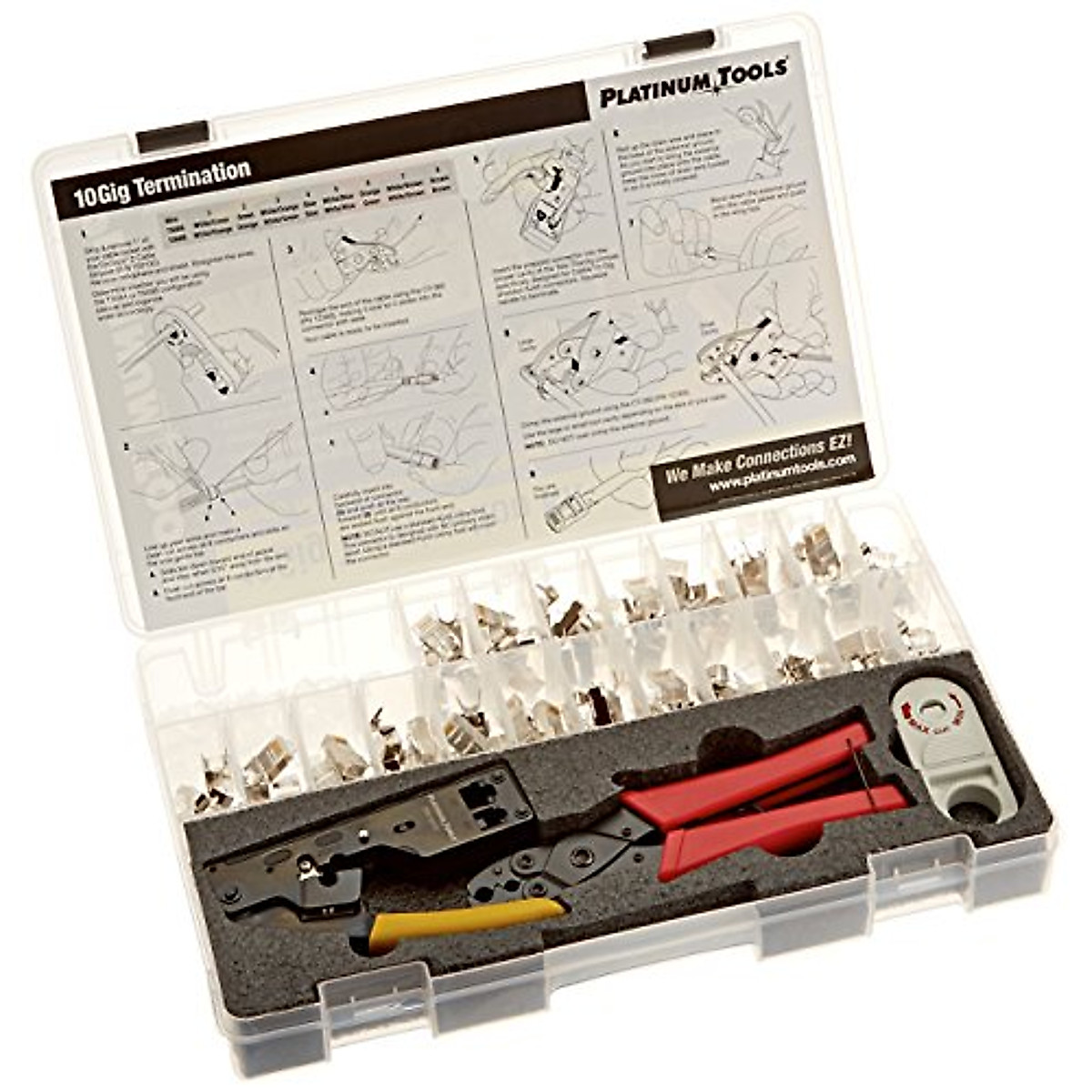 Platinum Tools 90170 10Gig Termination Kit. Box. , Black