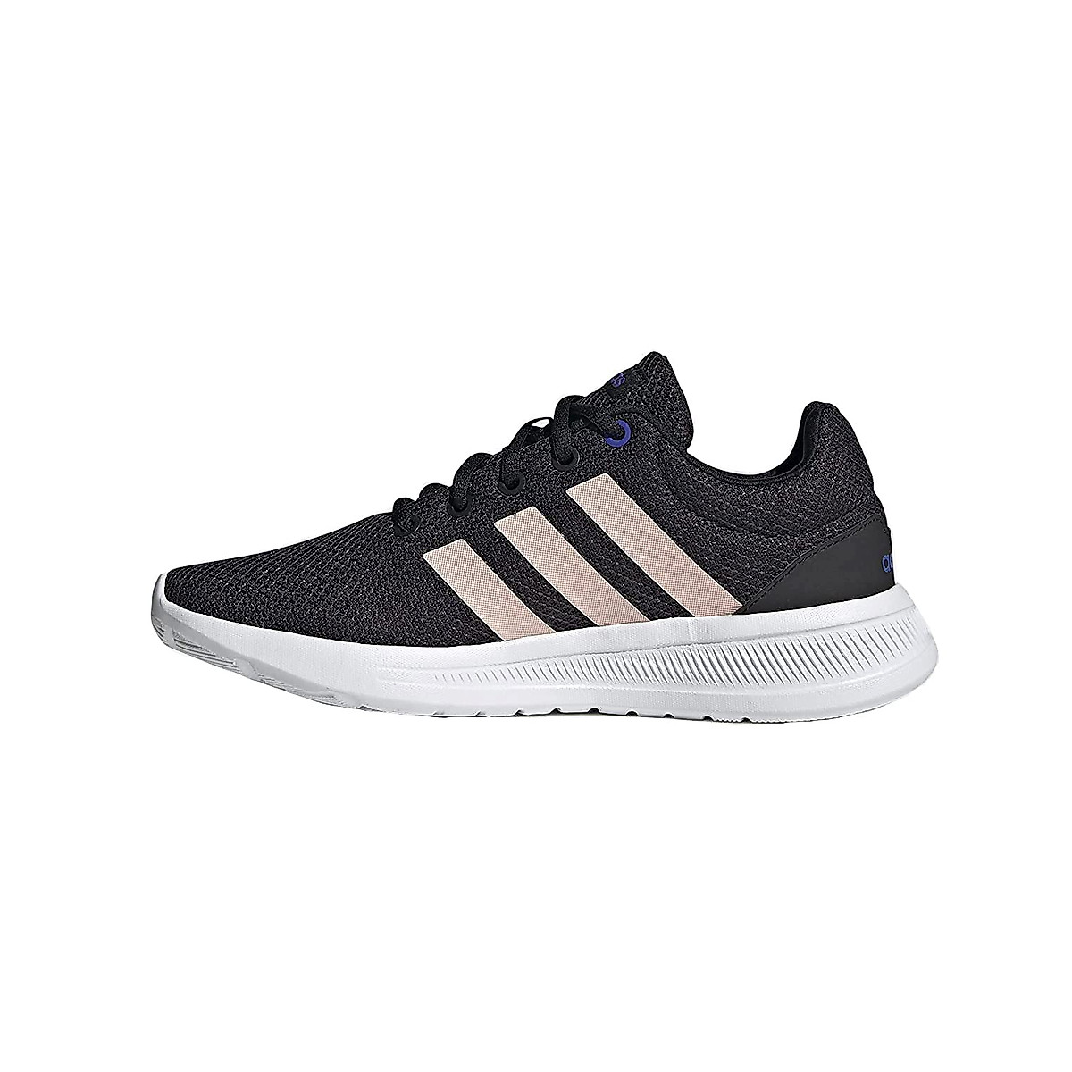 adidas Women's Lite Racer CLN 2.0 Running Shoe, Black/Vapour Pink/Sonic Ink, 8.5
