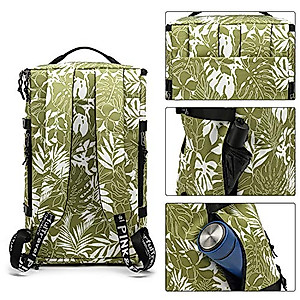 Gym Duffle Bag Backpack 4-Way Waterproof with Shoes Compartment for travel Sport Hiking laptop (olive-green) XL