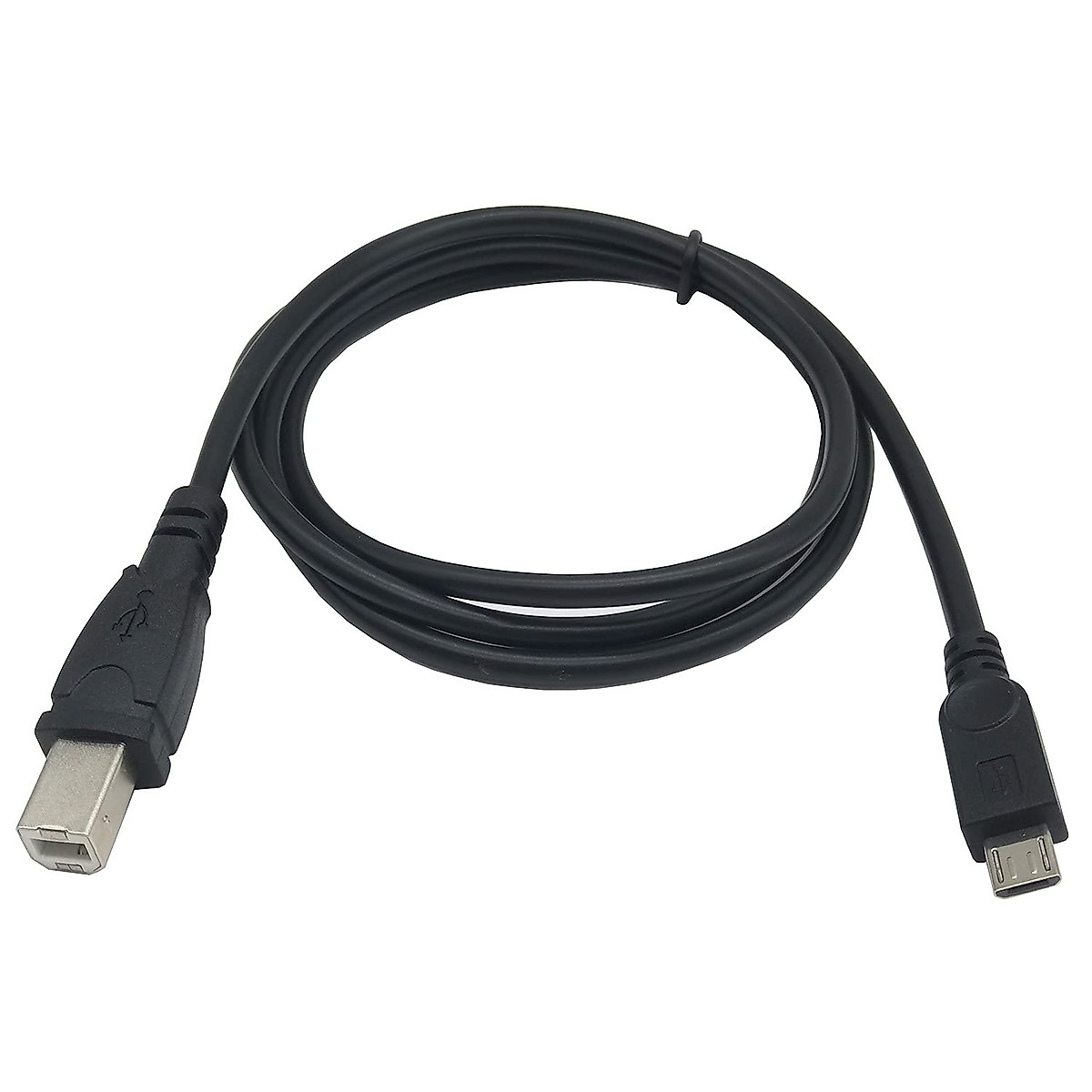 Traovien Micro USB to Printer Cable, 2PCS Micro USB 5pin Male to USB Type B Data and Charge Cable,Android Phone pc to Printer Cable Printer,Scanner,Electronic midi Piano,Etc.(1M/3.3Feet)