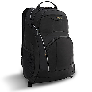 Targus Motor Backpack Ultimate Laptop Protection for Business Professional & College Student Travel with Durable Water-Resistant Material, Back Padding Support, Fits 16-Inch Laptop, Black (TSB194US)