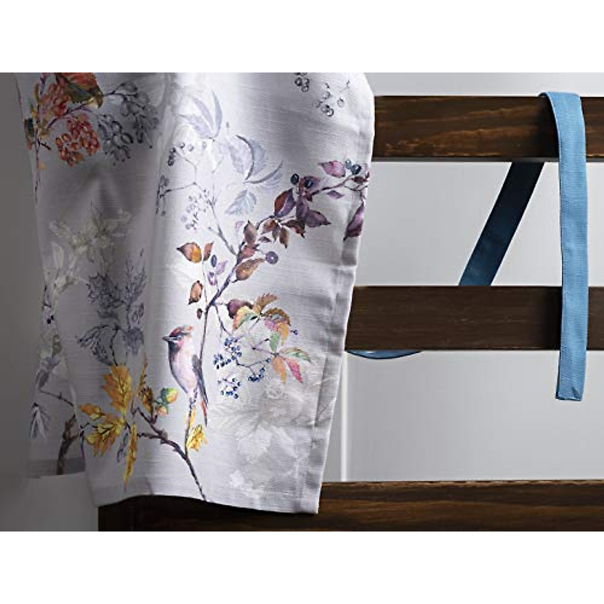 Maison d' Hermine Apron 100% Cotton 1 Piece Adjustable Neck Strap Apron with Center Pocket & Long Ties for Mothers Day Gifts, Chef, Women & Men, Equinoxe (Grey) - Thanksgiving/Christmas(27.50"x31.50")