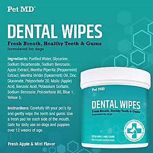Pet MD Advanced Hip + Joint Chews & Dental Wipes