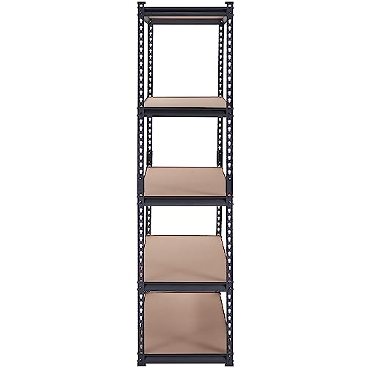 VEVOR Storage Shelving Unit, 5-Tier Adjustable, 2000 lbs Capacity, Heavy Duty Garage Shelves Metal Organizer Utility Rack, Black, 36" L x 18" W x 72" H for Kitchen Pantry Basement Bathroom Laundry