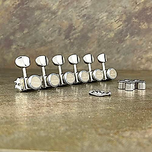Gotoh Locking Tuners - 6 in a line - Magnun Lock Trad (MG-T) - Nickel