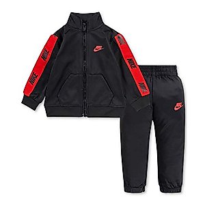 Nike Baby Boy's Sportswear Track Suit Tricot Two-Piece Set (Infant) Black 24 Months (Infant)