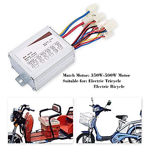 36v Brushed Motor Controller,Electric Bike Brushless Motor Controller,36V 500W Scooter Motor Controller Motor Brushed Controller Box for Electric ycle Scooter Ebike