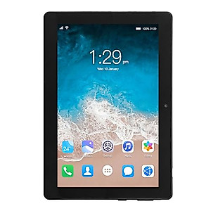 Honio Smart Tablet, Dual Camera 8800mAh Octa Core CPU WiFi Tablet 6GB+128GB Storage Reading (Silver)