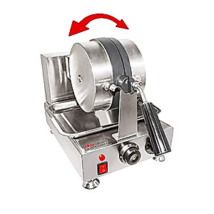 ALDKitchen Belgian Waffle Maker | Waffle Iron | 360° Rotating Mechanism | 1 Round-Shape Waffle | Nonstick | 110V (SINGLE)