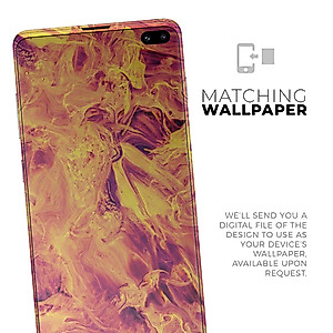 DesignSkinz Liquid Abstract Paint Remix V62 Protective Vinyl Decal Wrap Skin Cover Compatible with The Samsung Galaxy S20 (Screen Trim & Back Glass Skin)