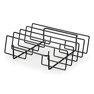 Artestia Rib Rack for Smoking and Grilling Barbecuing, Holds 4 Full Racks of Ribs, Non-Stick Rib Rack Fits 14" Gas Smoker or Charcoal Grill, Perfect Smoker Accessories Gift