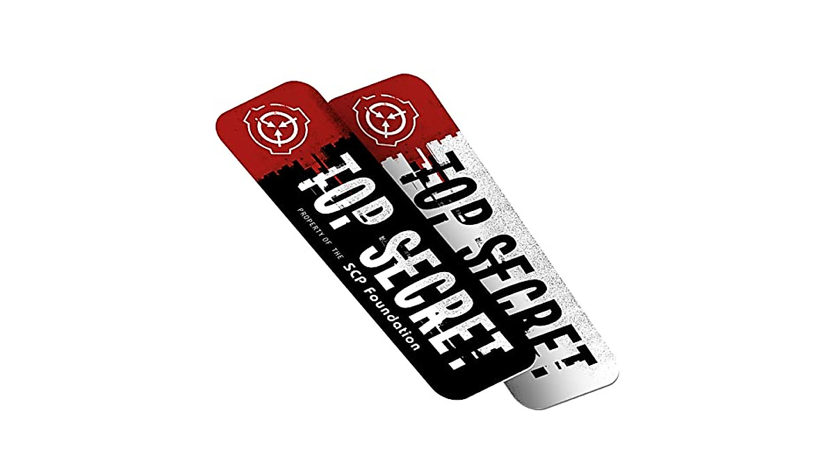 SCP Foundation TOP Secret Bookmark for Paranormal Fans