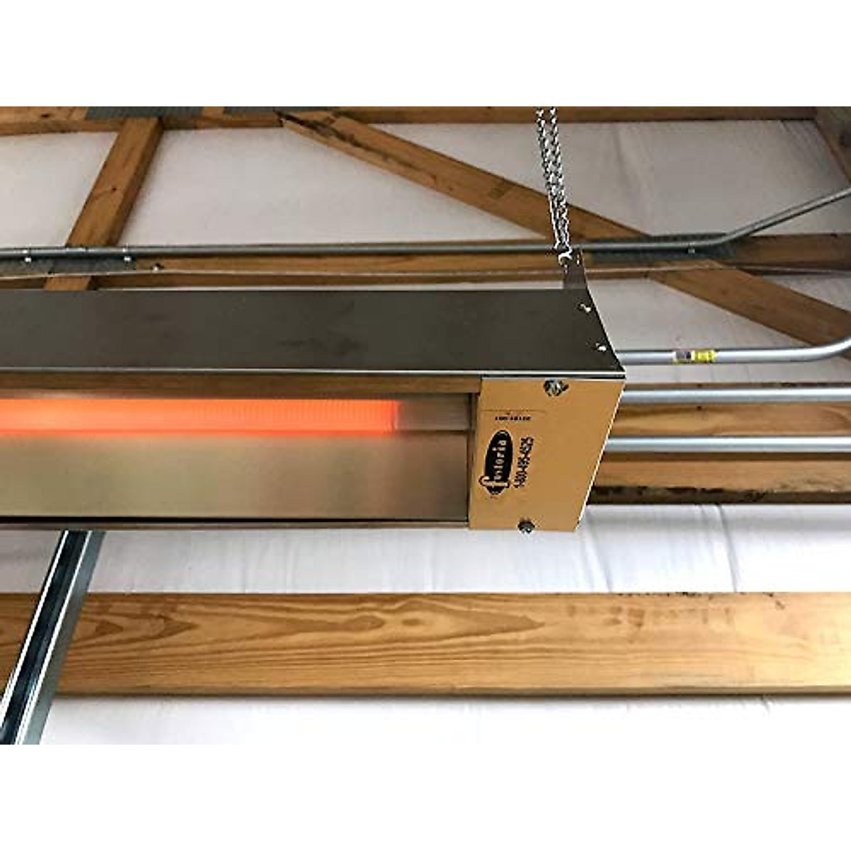 Fostoria TPI Corporation, OCH-46-120V-CE, OCH Quartz Tube Electric Indoor/Outdoor Infrared Heater, 48in lg., Steel, 120 Volts, 1500-Watts, Includes Cord and Plug, Powder Coated Brown,46" x 6" x 6.5"