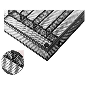 COSWE Silverware Tray for Drawer, Silverware Organizer, Metal Drawer Organizer Kitchen Utensils with Foam Feet Multi Compartments Cutlery Organizer in Drawer