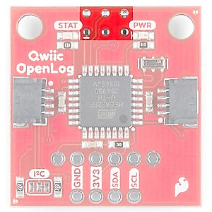 SparkFun Qwiic OpenLog Open-source datalogging Board Works over I2C Supports microSD FAT16/32 cards up to 32GB Configurable baud rates up to 115200bps Preprogrammed ATmega328 with Optiboot bootloader