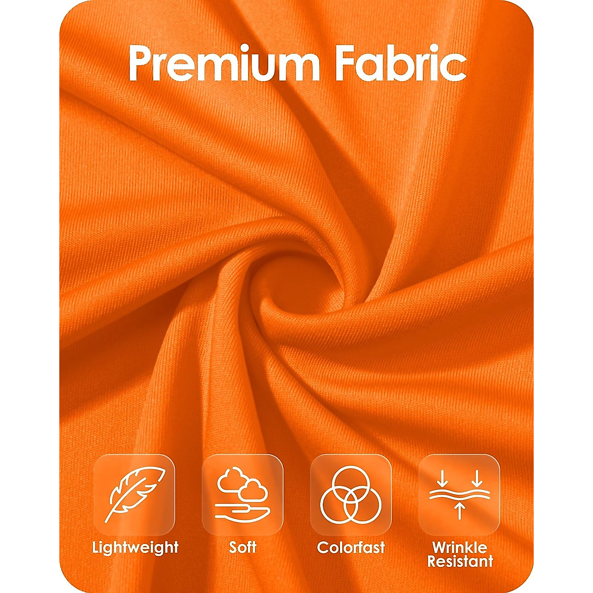 Boladeci Swim Shirts for Men Rash Guard Short Sleeve Tshirts Summer Sun UV Protection Clothing Orange Sport Workout Gym Athletic Shirts Tees