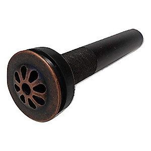 SimplyCopper 15" Rustic Round Copper BUCKET Vessel Bath Sink with a Daisy Drain