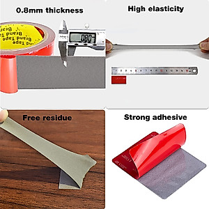 Hasaky Double Sided Tape Heavy Duty 20pcs 2in x 2in Mounting Tape Pad Sticker Strong Adhesive Tape Waterproof Foam Tape for Indoor and Outdoor…