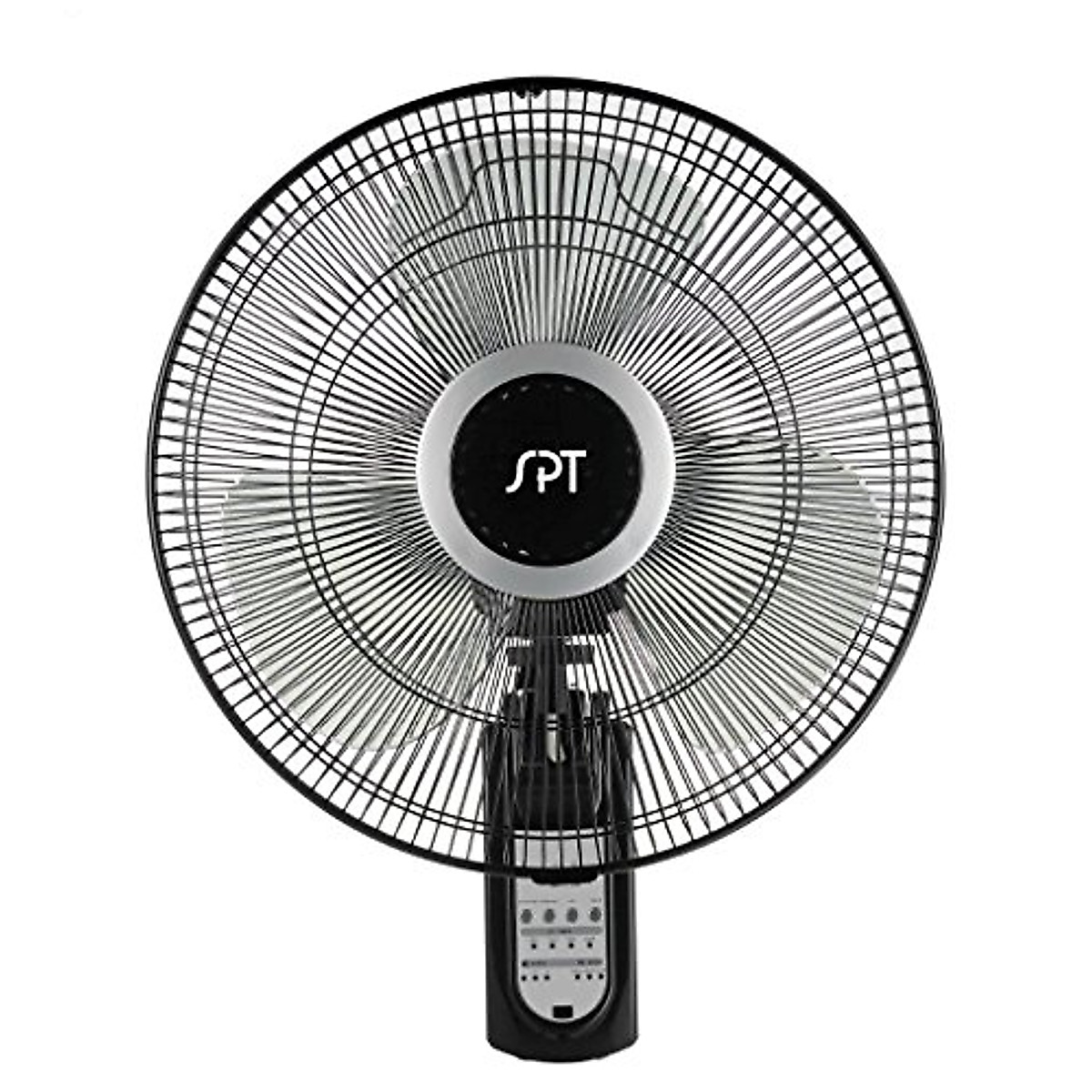 SPT SF-16W81A: 16″ Wall Mount Fan with Remote Control, black