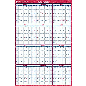 AT-A-GLANCE Vertical/Horizontal Wall Planner, 48 x 32 Inches, White and Cream, 2011 (PM326-28)