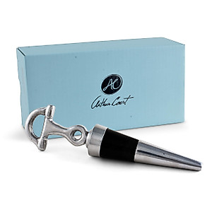 Arthur Court Designs Aluminum Horse Equestrian bottle Stopper Wine Topper Silicone Saver 5.5 inch Tall