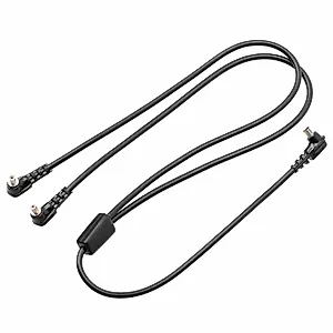 ETSUMI E-513 Two-Way Extension Cord 18.9 inches (48 cm), Straight Cord for 2 Lights