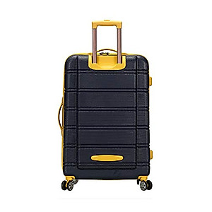 Rockland Unisex Adults Melbourne Hardside Expandable Spinner Wheel Luggage, Navy, 2-Piece Set (20/28)