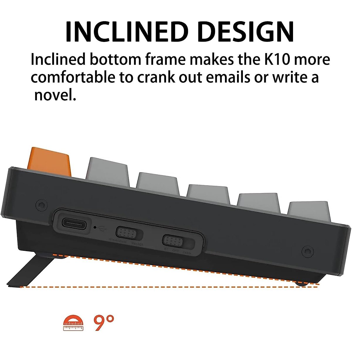 Keychron K10 Full Size Layout 104-Key Wireless Mechanical Keyboard, Hot-Swappable RGB Backlight with Gateron G Pro Brown Switch Aluminum Bluetooth/Wired Gaming Keyboard for Mac Windows