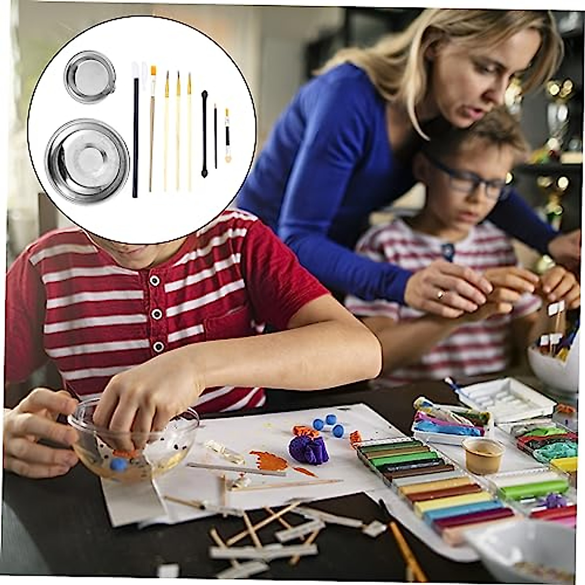 VILLCASE 3 Sets Model Coloring Kit Detail Small Black Brush Drawing Paint Detail Brush Mini Paint Brushes Hair Set Mini Models Craft Coloring Set Model Hand Paint Tools Models Paint Set