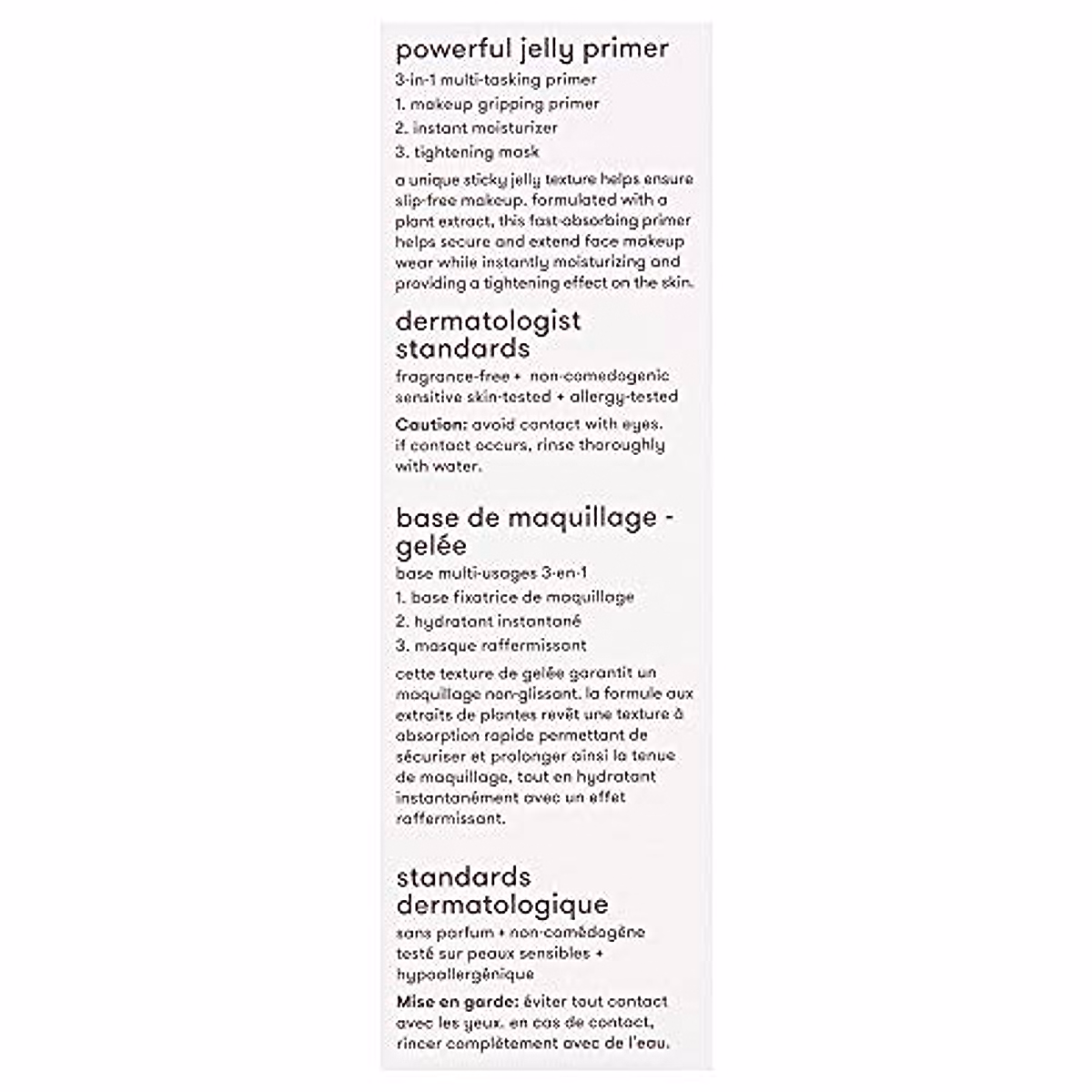 Dermablend Insta-Grip Jelly Primer Face Makeup, Silicone-Free Face Primer for Dry Skin, Pore Minimizing with 24HR Wear, 1.0 Fl oz