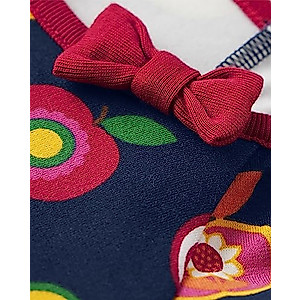 Gymboree,and Toddler Short Sleeve Dressy Dresses,Apple Print,5T