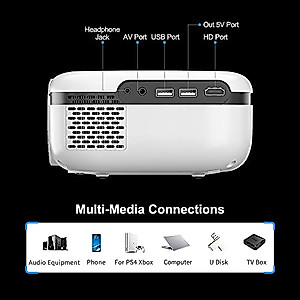 DROOS New Tech 5G Mini Projector TD92 Native 720P Smart Phone Projector 1080P Video 3D Home Theater Portable Proyector (Size (projectors)