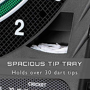 Viper 850 Electronic Dartboard, Ultra Bright Triple Score Display, 50 Games With 470 Scoring Variations, Regulation Size Target-Tested-Tough Segments Made From High Grade Nylon, Includes 6 Darts,Black