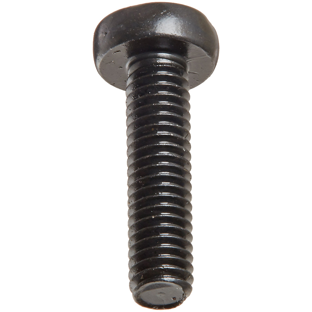 Small Parts M2.55D7985AB Steel Pan Head Machine Screw, Black Oxide Finish, Meets DIN 7985, #1 Phillips Drive, M2.5-0.45 Thread Size, 5 mm Length, Fully Threaded, Import (Pack of 100)