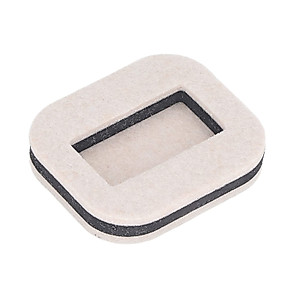 FeltCasterCup, Concave Design ChairWheelFeltPad Rectangle for Hardwood Floor