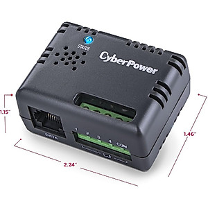CyberPower ENVIROSENSOR Environmental Sensor, 12V, RJ45 Ethernet Port, 10FT Cable