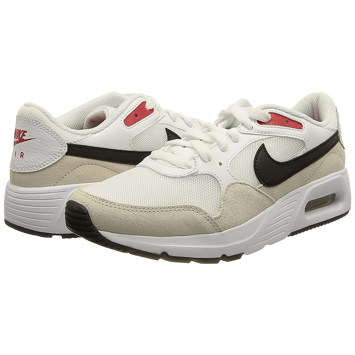 Nike Men's Gymnastics Road Running Shoe, White Black Black White, 10.5